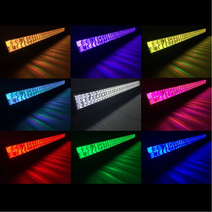 Quake LED Tundra 42-Inch Ultra Accent Series RGB Dual Row LED Light Bar ...