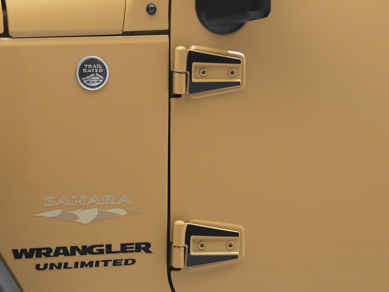 SEC10 Jeep Wrangler Hinge Accent Decal; Gloss Black J194084 (07-18 Jeep ...