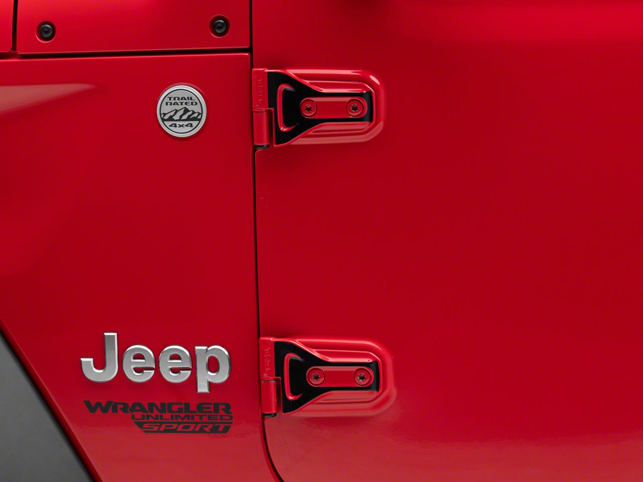SEC10 Jeep Wrangler Hinge Accent Decal; Gloss Black J194092 (18-24 Jeep ...