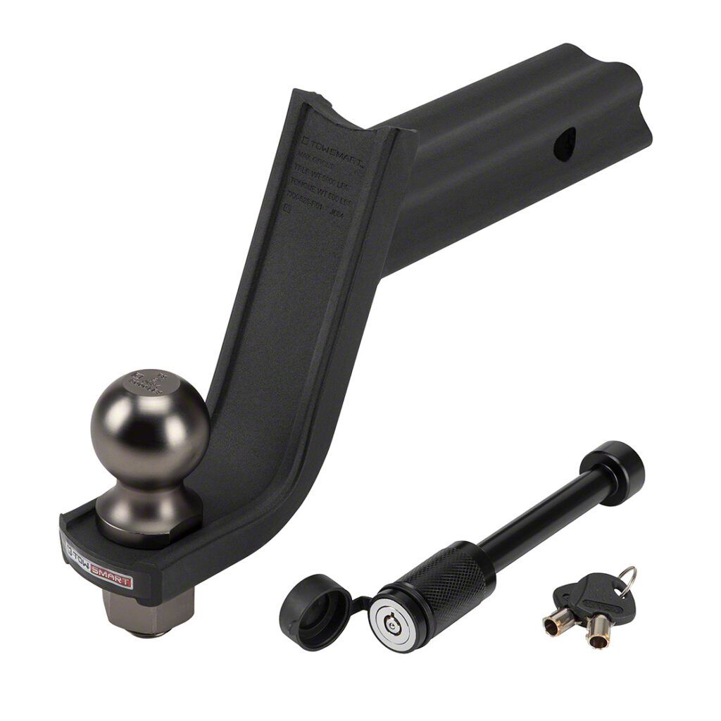 Jeep Wrangler 2-Inch Receiver X-Mount Hitch Class III Ball Mount with 2 ...