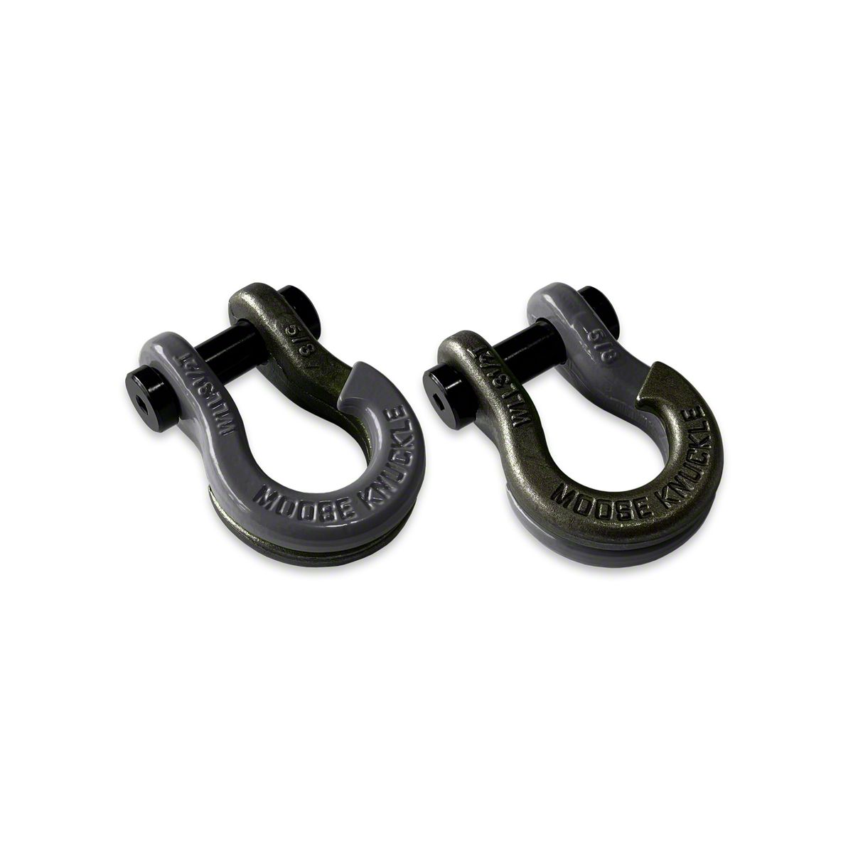 Moose Knuckle Offroad Tacoma Jowl Split Recovery Shackle 5/8 Combo; Gun ...