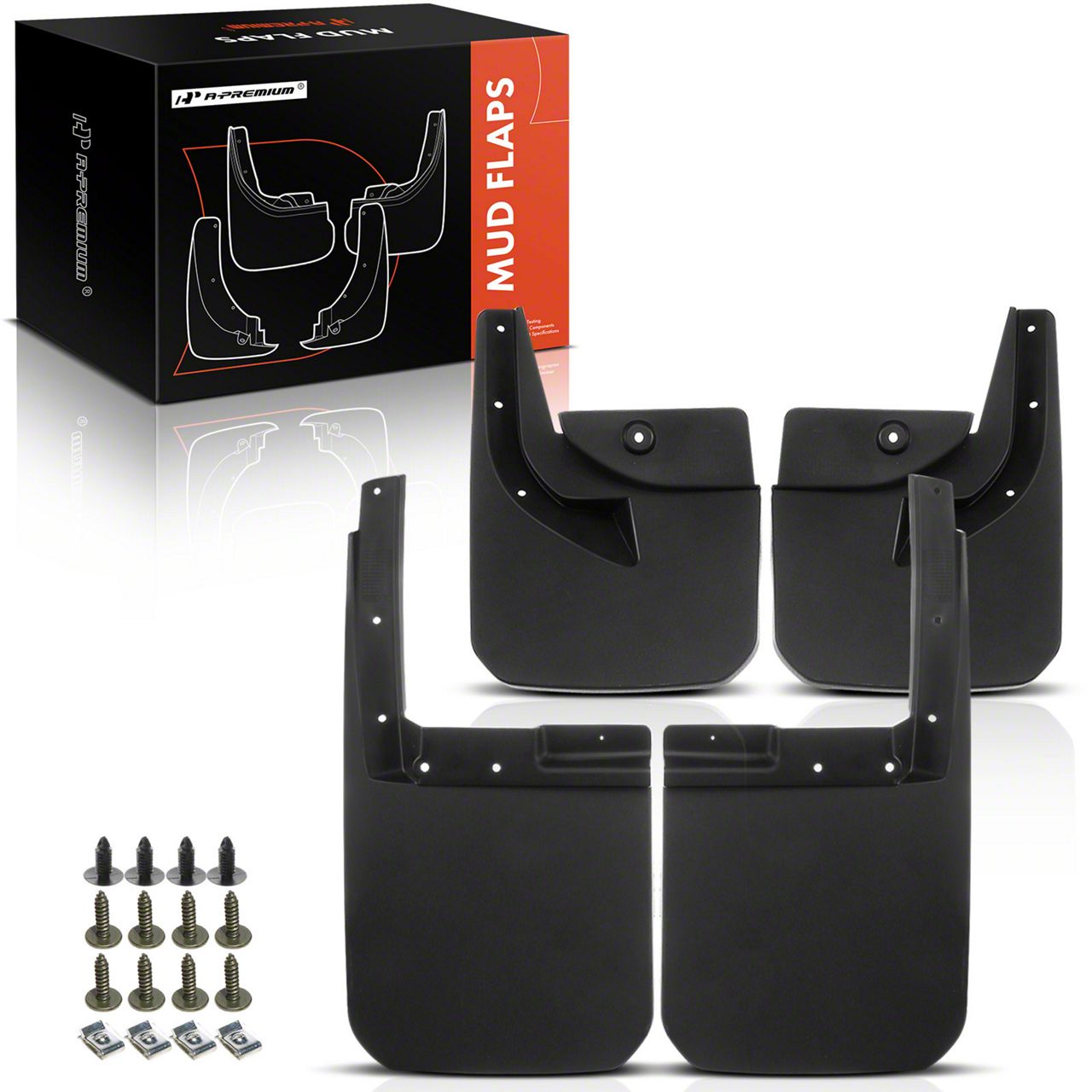 Jeep Wrangler Mud Flap Splash Guards; Front and Rear (18-24 Jeep ...