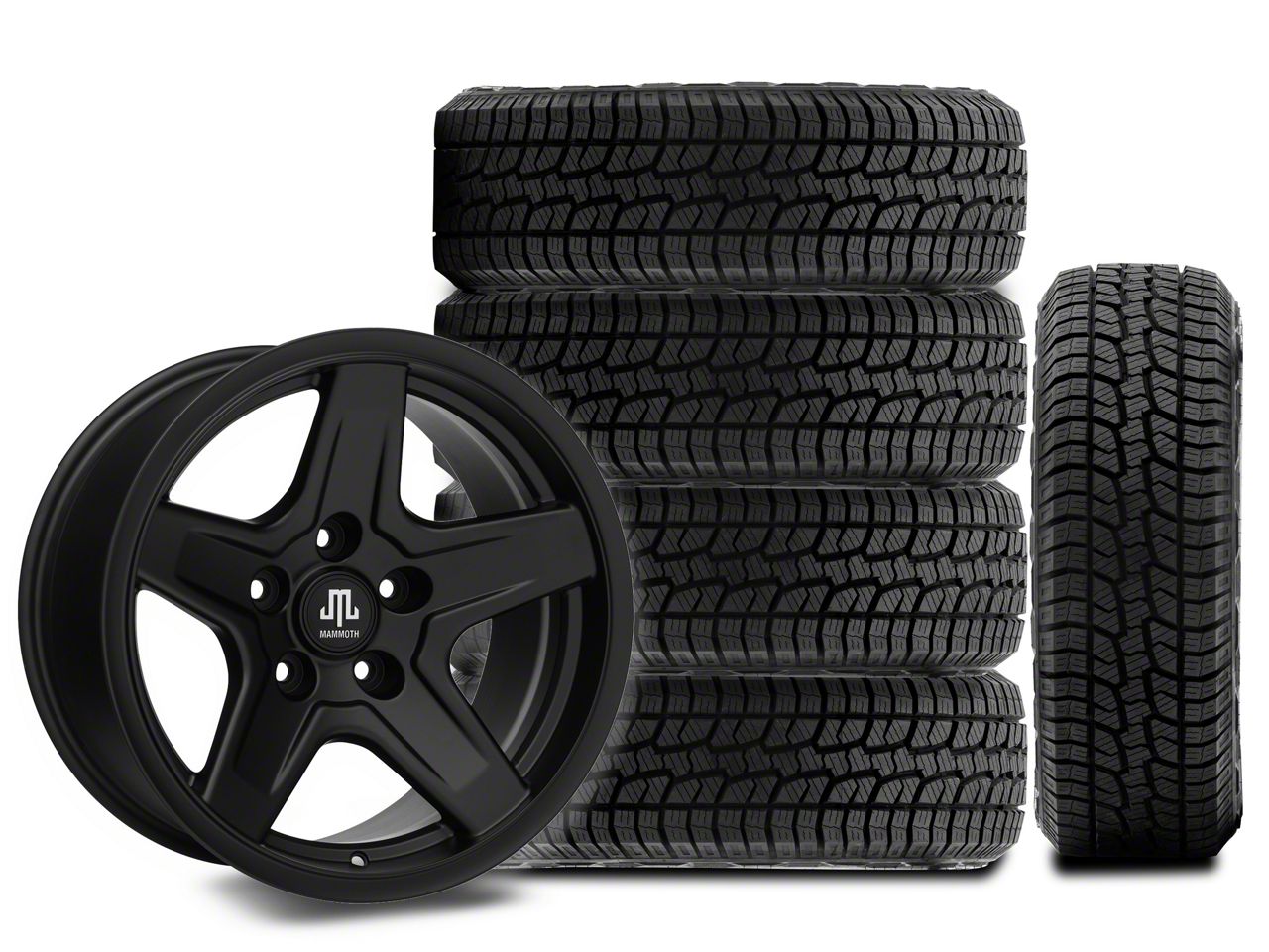 Jeep Wrangler 17x9 Mammoth Boulder Wheel & 35in West Lake All-Terrain ...