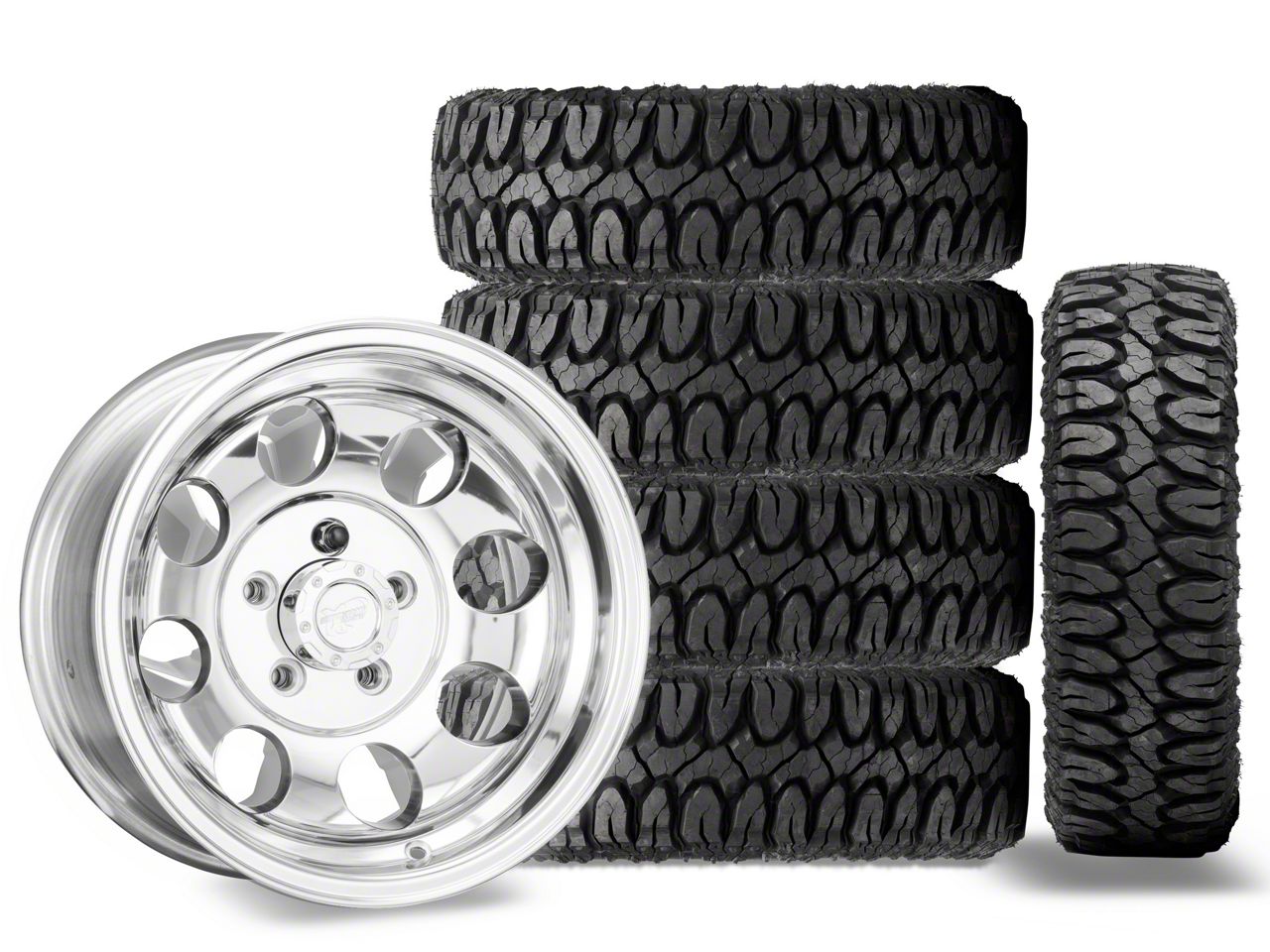 Jeep Wrangler 15x8 Pro Comp 69 Series Wheel & 31in Milestar Mud-Terrain ...