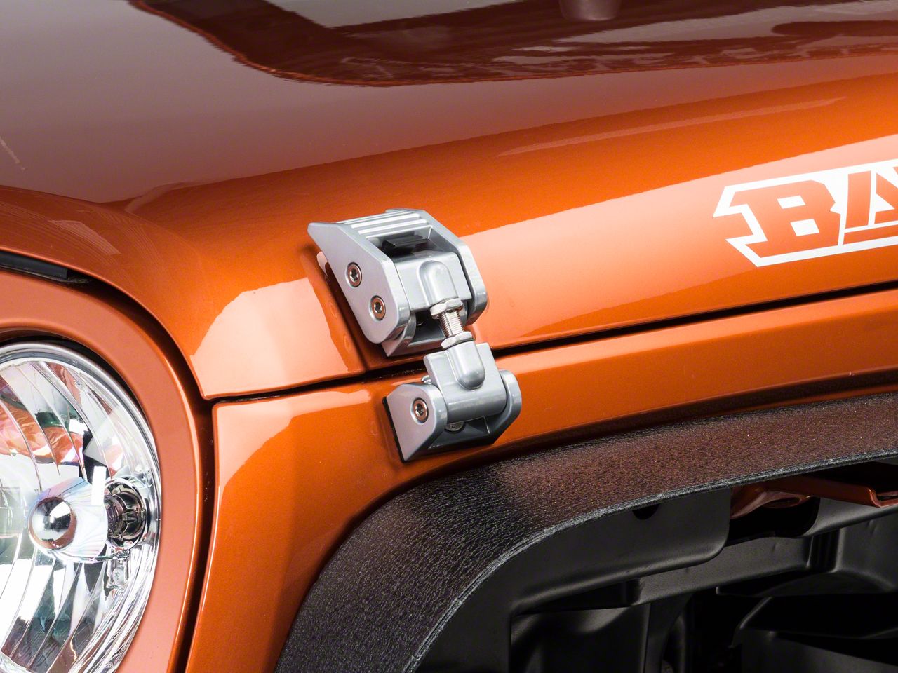 Rugged Ridge Jeep Wrangler Aluminum Hood Catches - Silver 11116.07 (07 ...