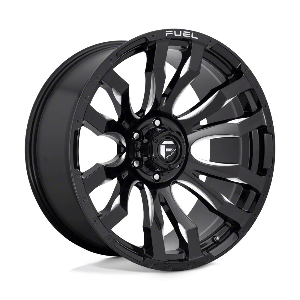 Fuel Wheels Jeep Wrangler Blitz Gloss Black Milled Wheel; 20x12 ...