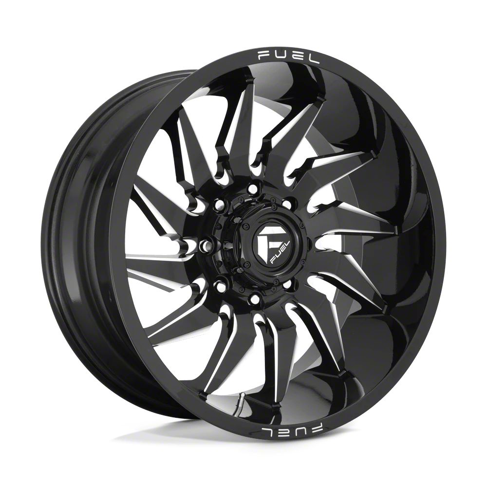 Fuel Wheels Jeep Wrangler Saber Gloss Black Milled Wheel; 24x12 ...