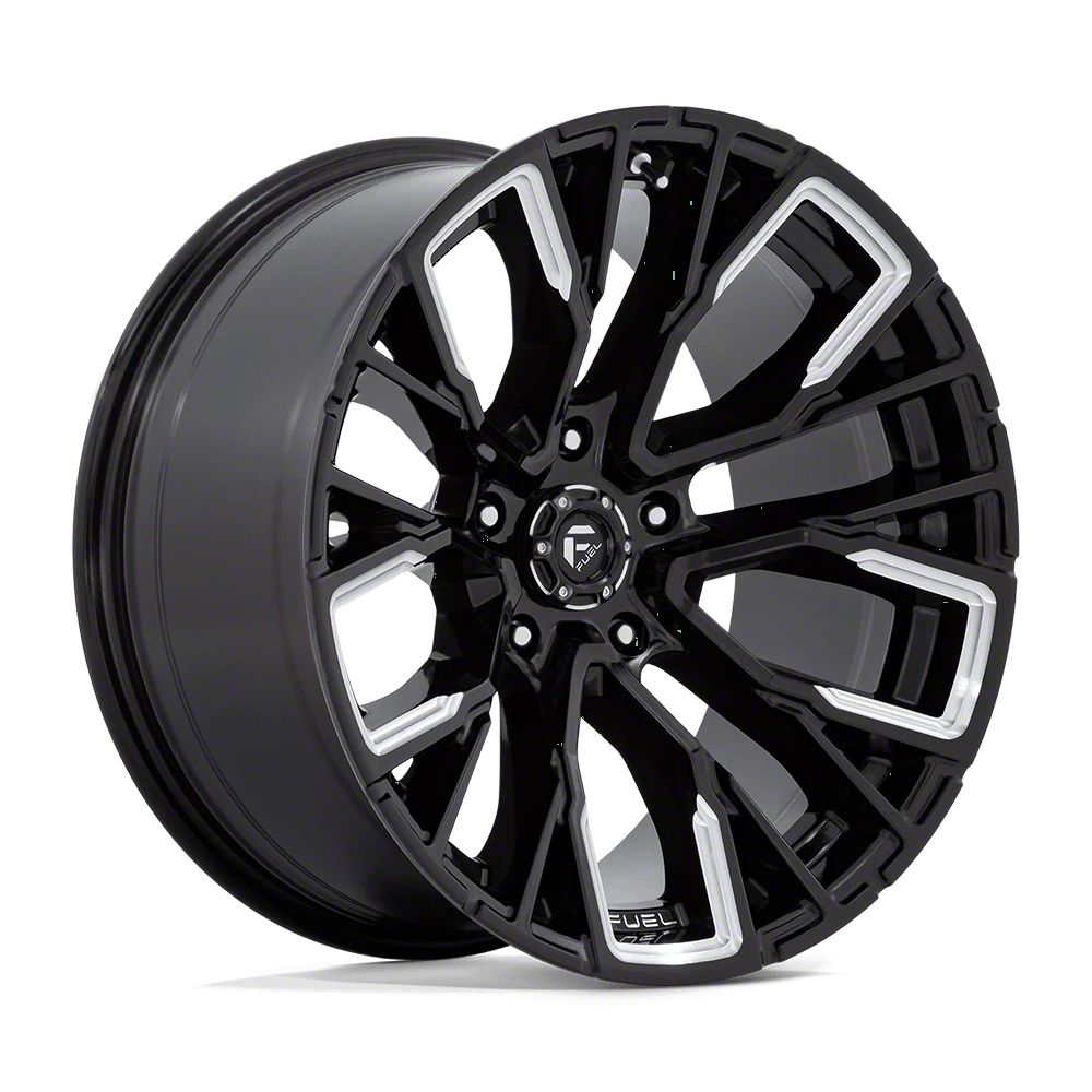 Fuel Wheels Jeep Grand Cherokee Rebar Gloss Black Milled Wheel; 20x10 ...