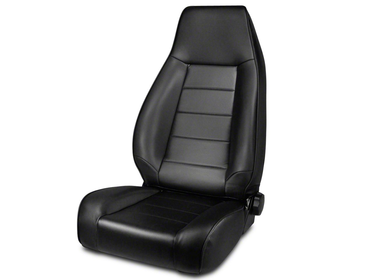 Rugged Ridge Jeep Wrangler High-Back Reclining Front Seat; Black Denim ...
