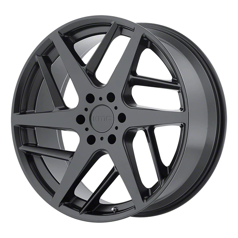 KMC Jeep Grand Cherokee Two Face Satin Black Wheel; 22x9 KM69922950735 ...