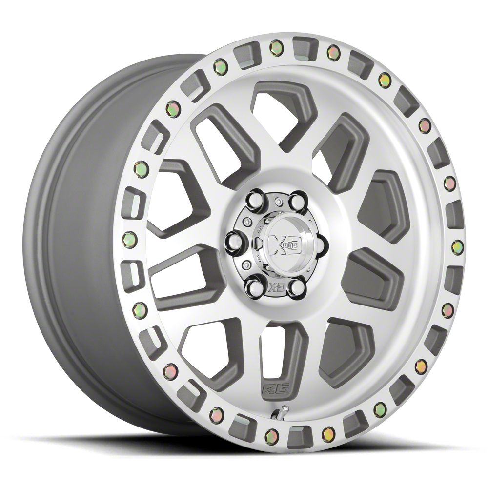 XD Jeep Wrangler RG2 Machined Wheel; 17x9 XD13279050512N (07-18 Jeep ...