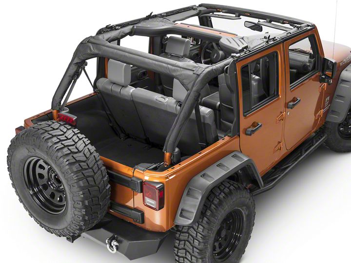How to Install Rugged Ridge Roll Bar Cover, Vinyl on your Wrangler ...