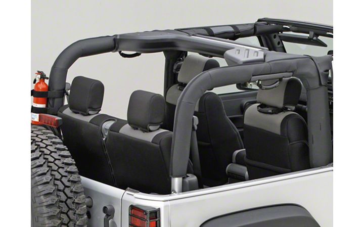 How to Install a Rugged Ridge Roll Bar Cover, Vinyl, Black on your Jeep ...