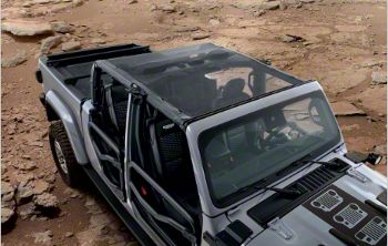 Mopar Jeep Gladiator Sun Bonnet; Black Mesh 82215621 (20-23 Jeep ...