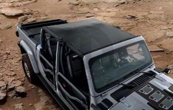 Mopar Jeep Gladiator Sun Bonnet; Black Sailcloth 82215620 (20-23 Jeep ...