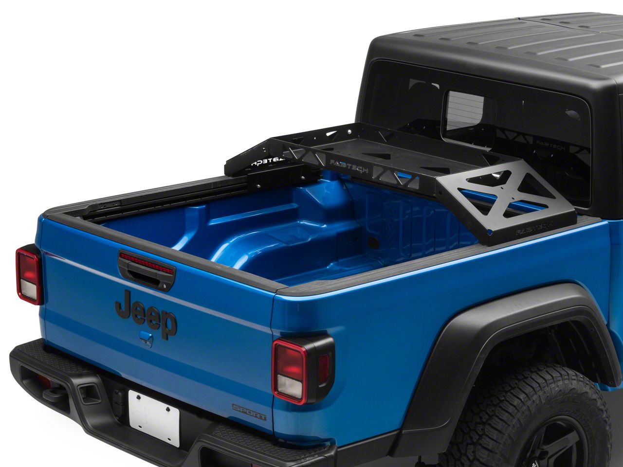 Fabtech Jeep Gladiator Cargo Bed Rack FTS24256 (20-23 Jeep Gladiator JT ...