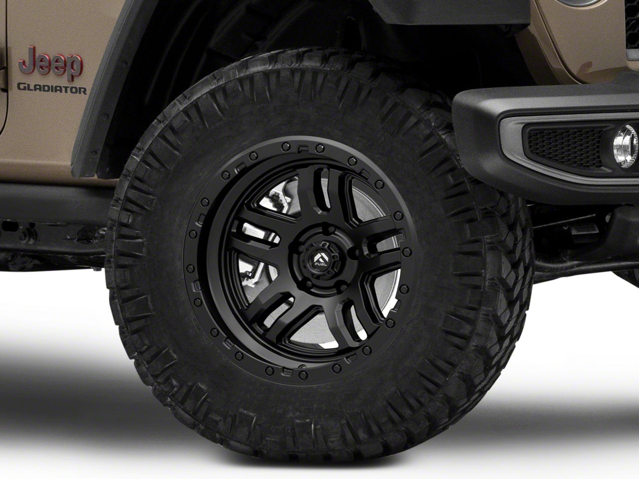 Fuel Wheels Jeep Gladiator Ammo Matte Black Wheel; 18x9 D70018907550 ...