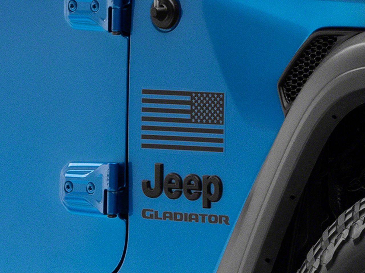RedRock Jeep Gladiator 6-Inch Old Glory Vinyl Decals J165237 (Universal ...