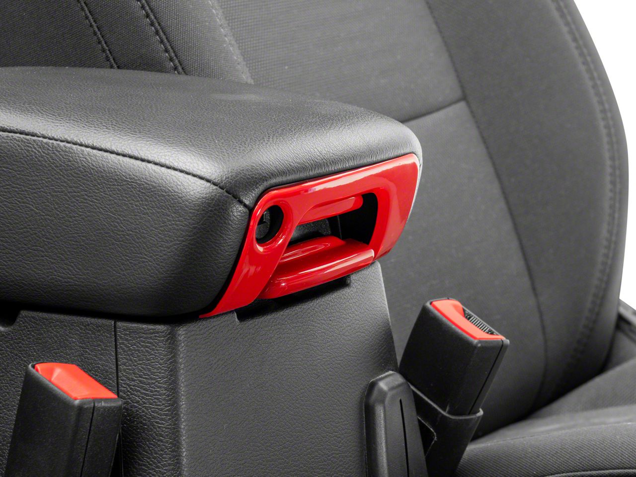 RedRock Jeep Gladiator Armrest Trim Set; Red J166439 (20-24 Jeep ...