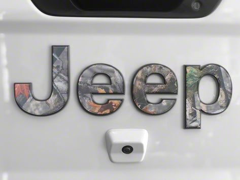 Jeep Gladiator Tailgate Letter Overlays; Camouflage (20-24 Jeep ...