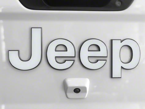 Jeep Gladiator Tailgate Letter Overlays; Gloss White (20-24 Jeep ...