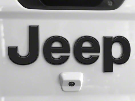 Jeep Gladiator Tailgate Letter Overlays; Matte Black (20-24 Jeep ...