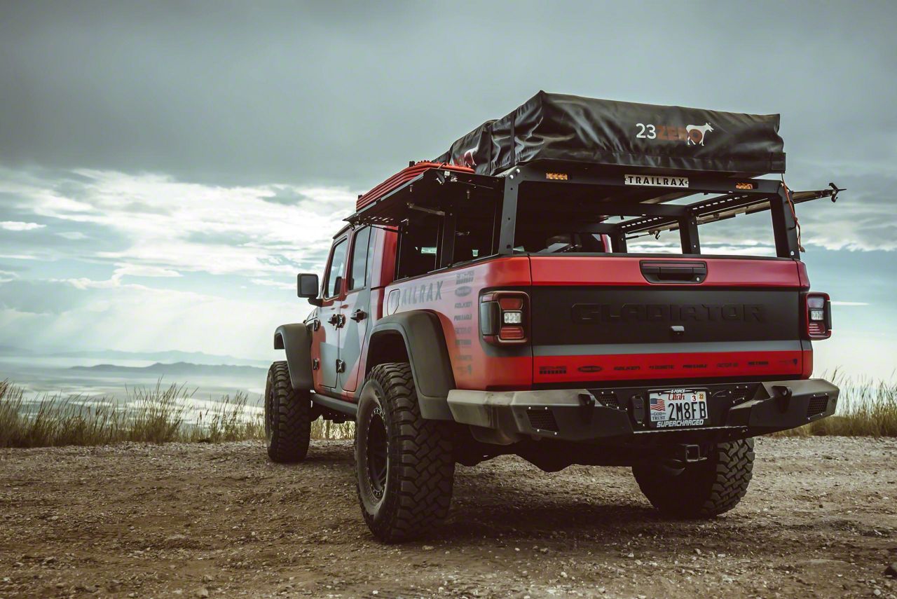 TrailRax Jeep Gladiator Gullwing Bed Rack TR-GBR-G (20-24 Jeep ...