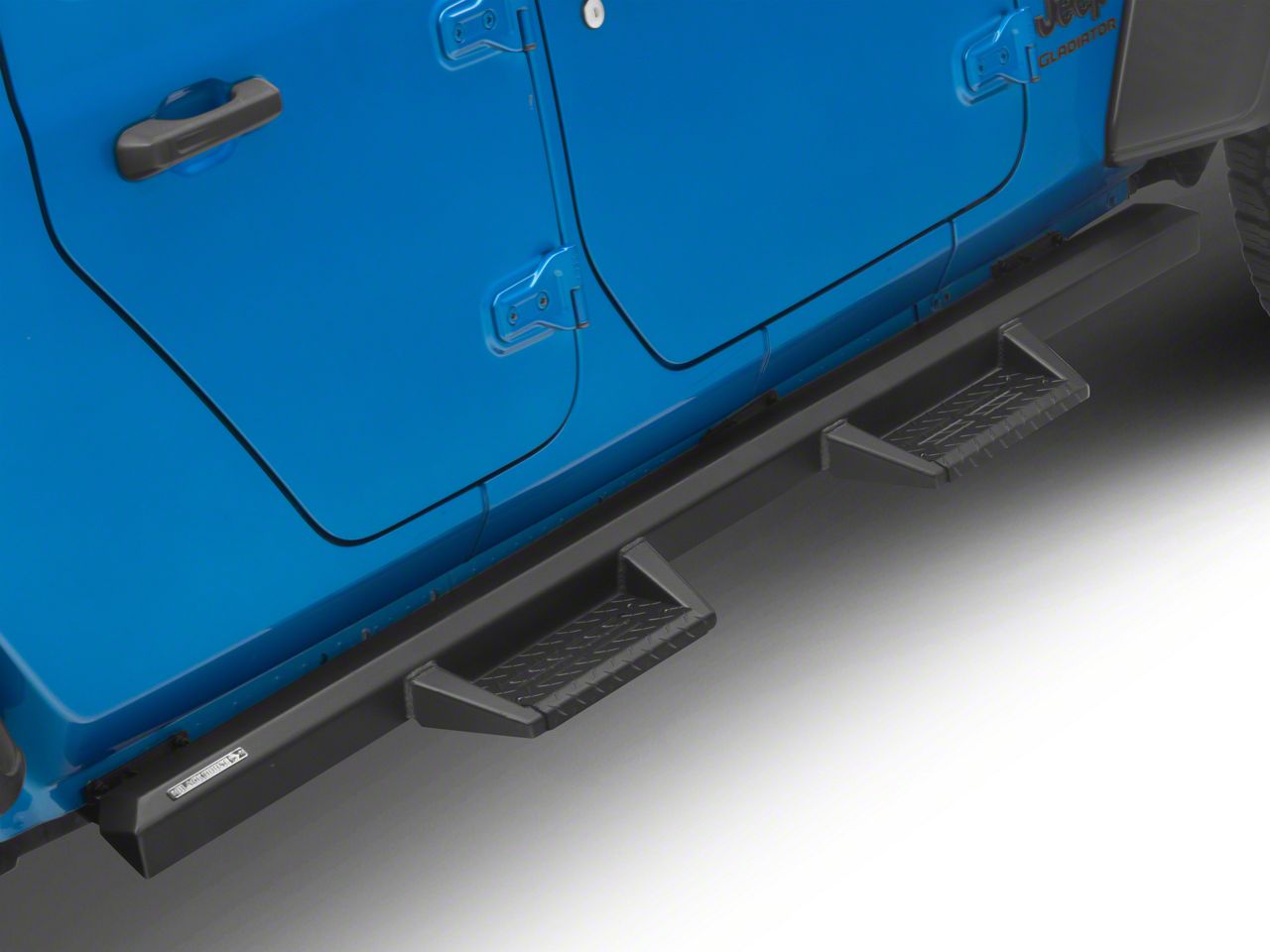 Jeep Gladiator Impact Heavy Duty Drop Side Step Bars; Black (20-23 Jeep ...