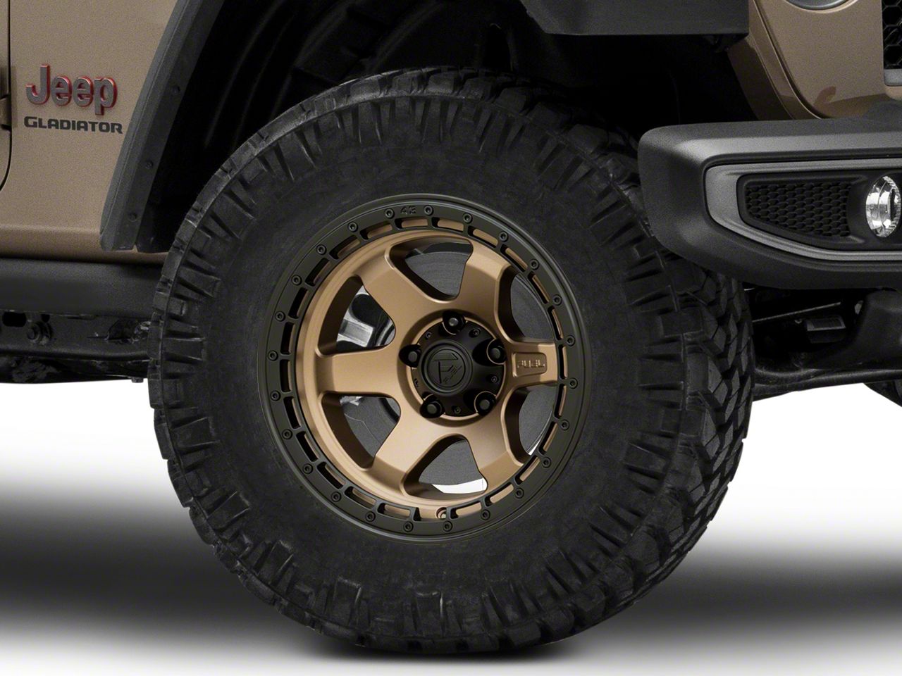 Fuel Wheels Jeep Gladiator Block Matte Bronze Wheel; 18x9 D75118907550 ...