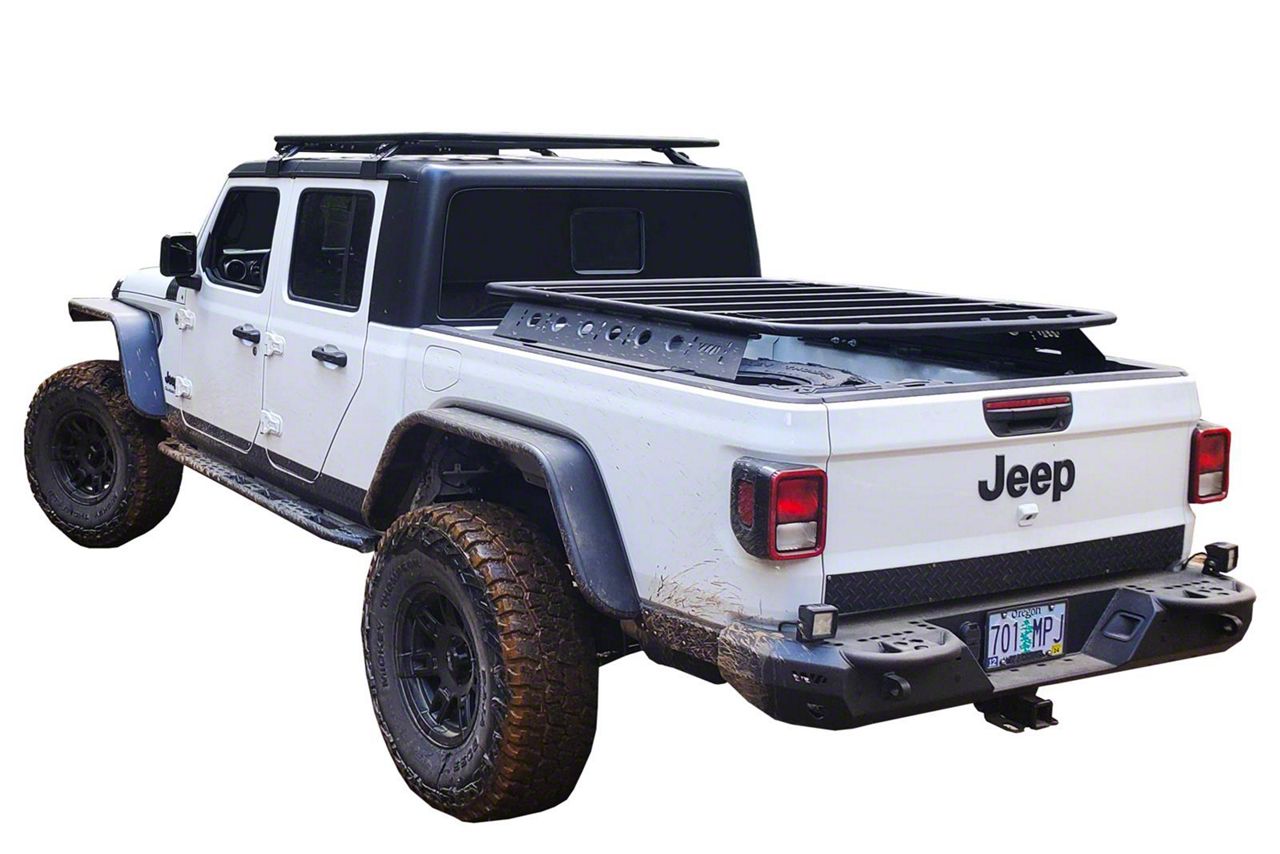 Jeep Gladiator Platform Bed Rack; Black (20-24 Jeep Gladiator JT ...