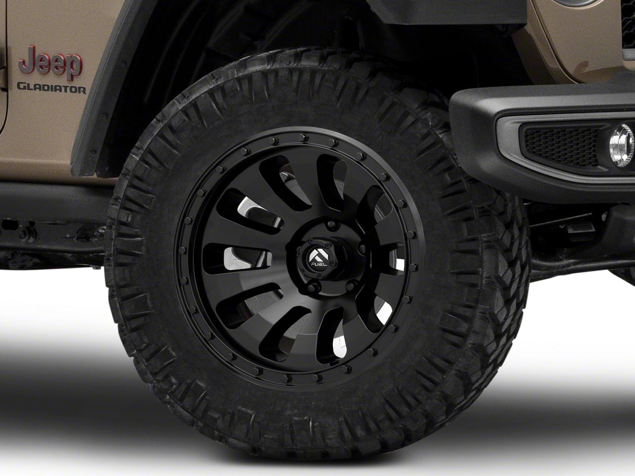 Fuel Wheels Jeep Gladiator Tactic Matte Black Wheel; 20x9 D63020907557 ...