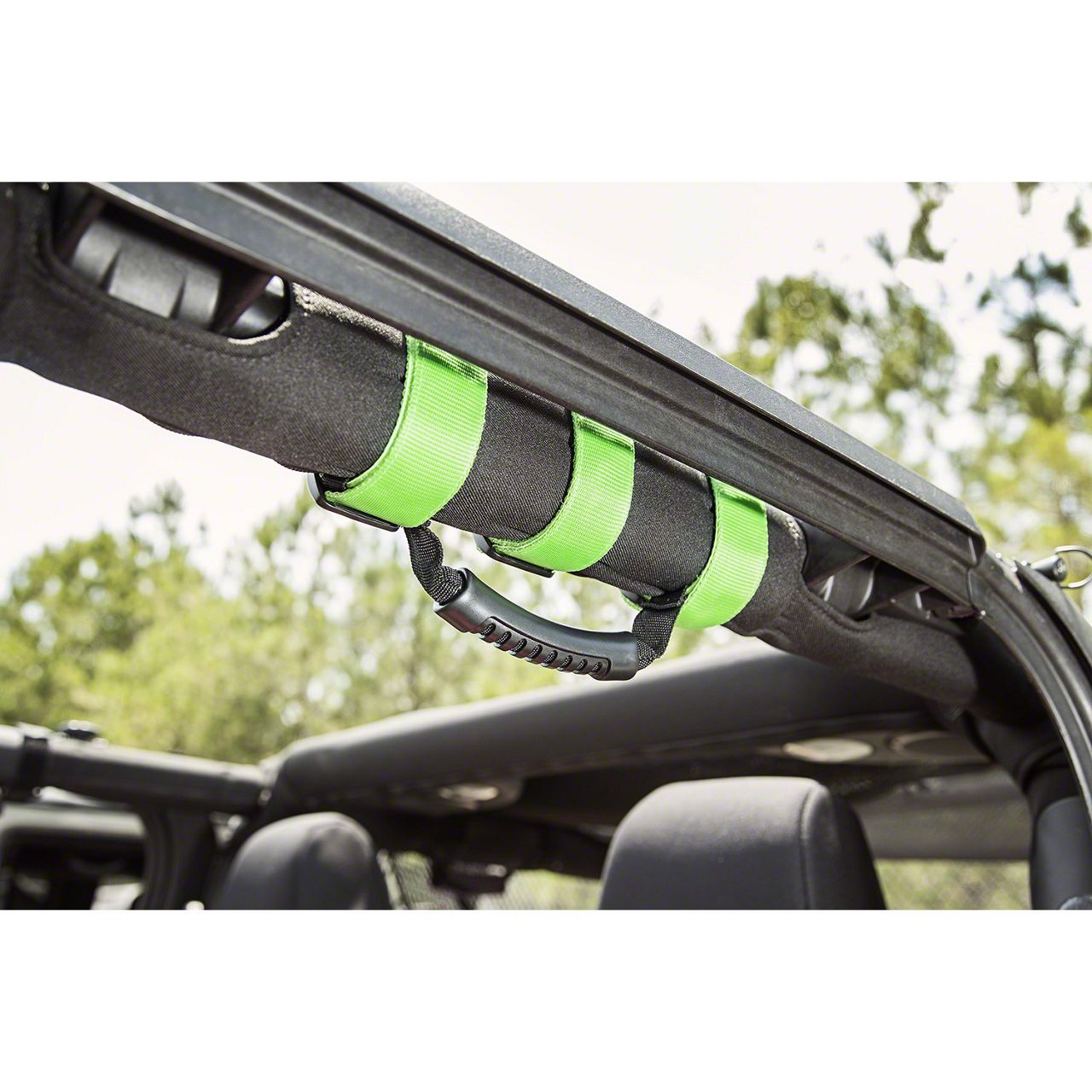 Rugged Ridge Jeep Gladiator Ultimate Grab Bar Handles; Green 13505.05 ...