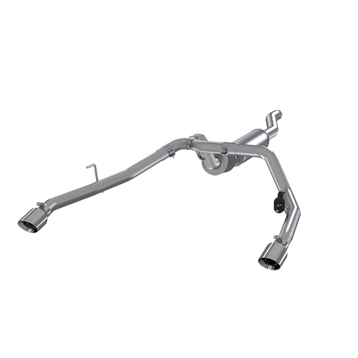 MBRP Jeep Gladiator 2.50-Inch Installer Series Dual Exhaust System ...