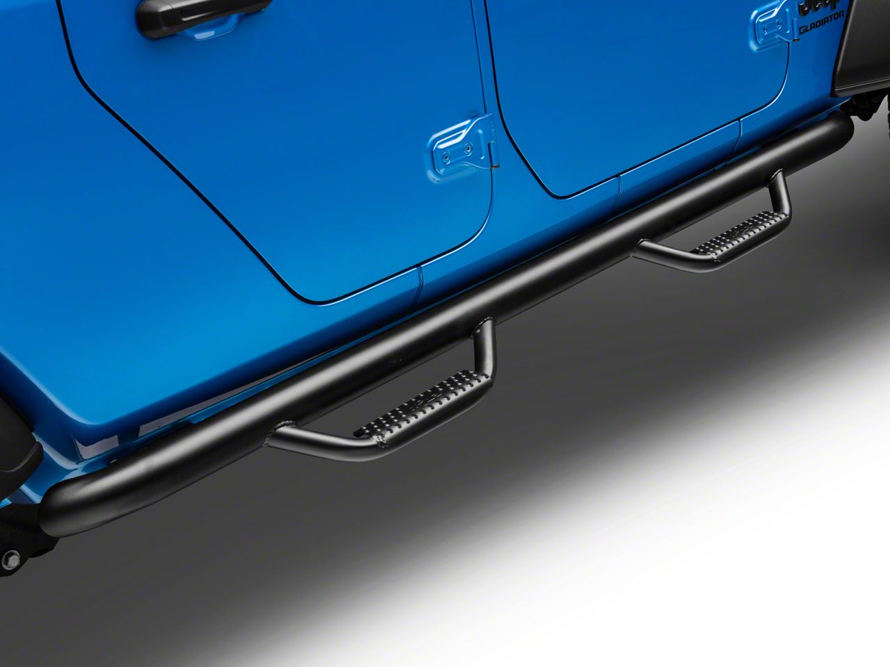 N-Fab Jeep Gladiator Wheel 2 Wheel Nerf Side Step Bars; Textured Black ...