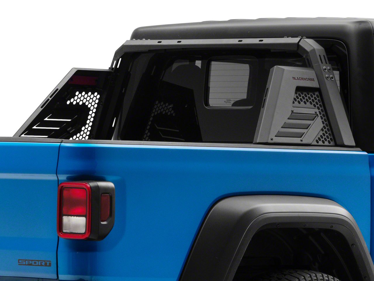 Jeep Gladiator Armour II Roll Bar; Black (20-24 Jeep Gladiator JT ...