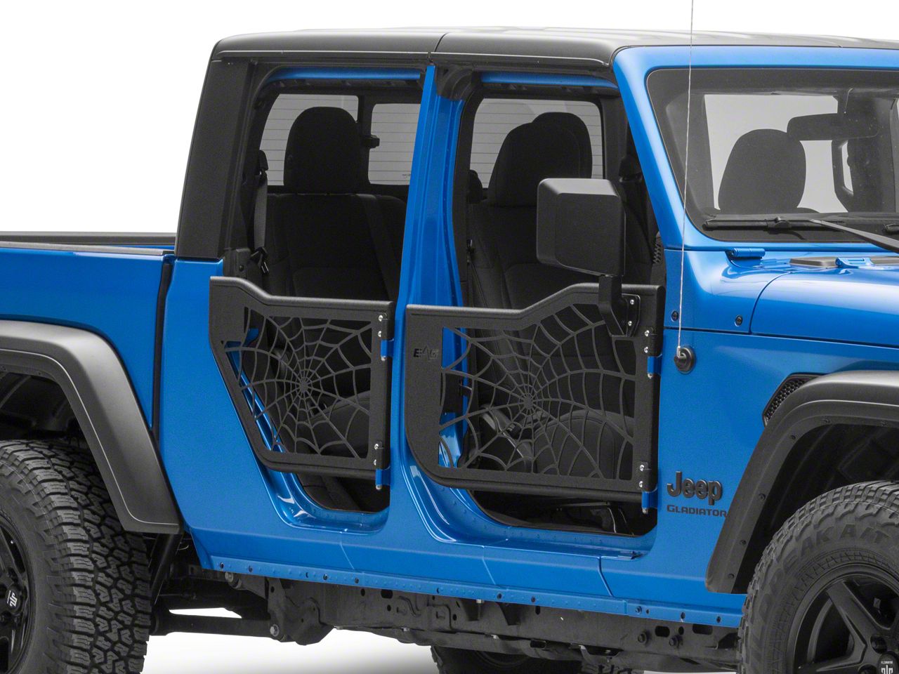Jeep Gladiator Tubular Spyder Web Doors with Mirrors (20-24 Jeep ...