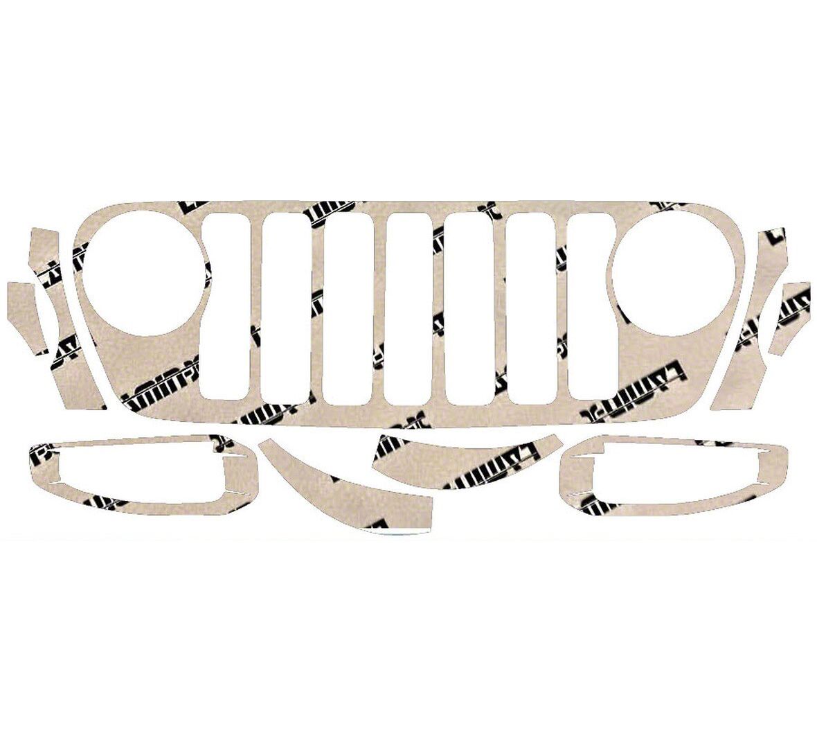 Lamin-X Jeep Gladiator Grille Paint Protection Film J2925 (20-24 Jeep ...
