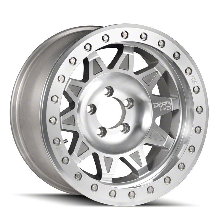 Dirty Life Jeep Wrangler Roadkill Race Machined Beadlock Wheel; 17x9 ...