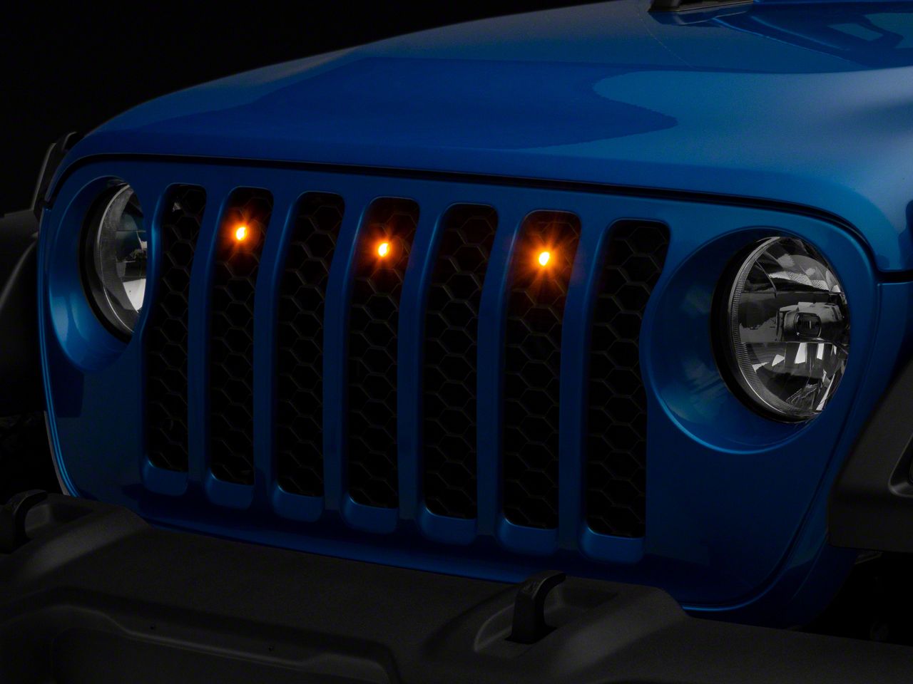 Oracle Jeep Gladiator Pre-Runner Style LED Grille Light Kit; Amber 5871 ...
