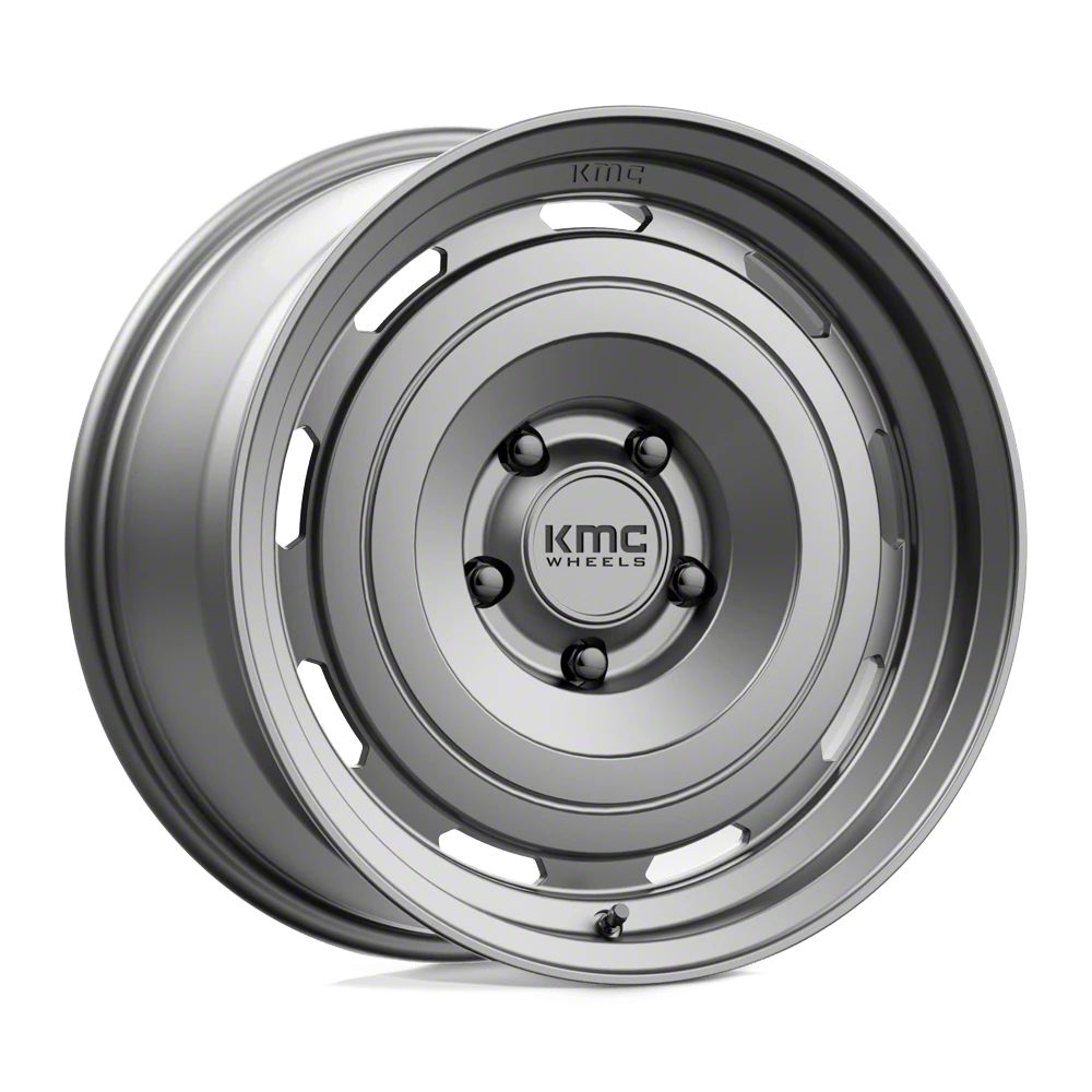 KMC Jeep Gladiator Roswell Matte Anthracite Wheel; 17x8.5 KM72078550418 ...