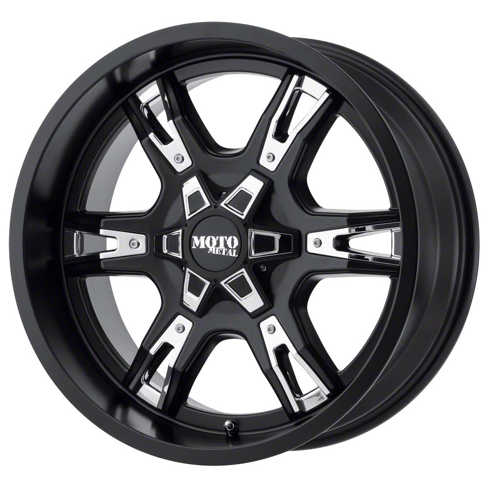 Moto Metal Jeep Gladiator MO969 Satin Black with Red and Chrome Accents ...