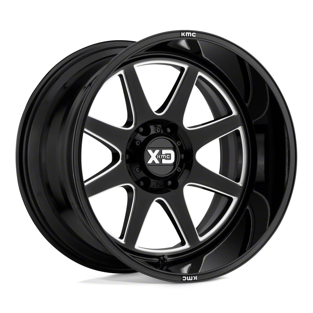 XD Jeep Gladiator Pike Gloss Black Milled Wheel; 20x12 XD84421250344N ...