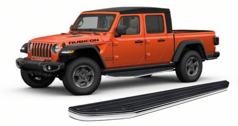 Jeep Gladiator Premium Running Boards; Black (20-24 Jeep Gladiator JT ...