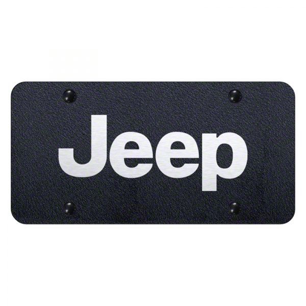 Jeep Wrangler Jeep License Plate; Rugged Black (Universal; Some ...