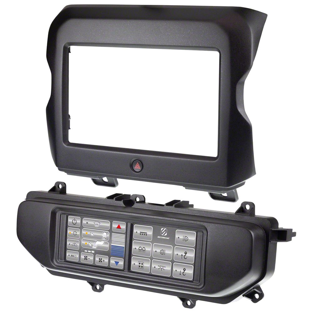 Scosche Jeep Wrangler Integrated Touchscreen Dash Kit ITCCR05B (18-24 ...