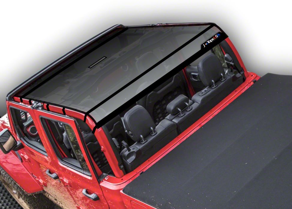 JTopsUSA Jeep Gladiator Sun Shade; Titanium SAF-GLD-TITANIUM (20-22 ...