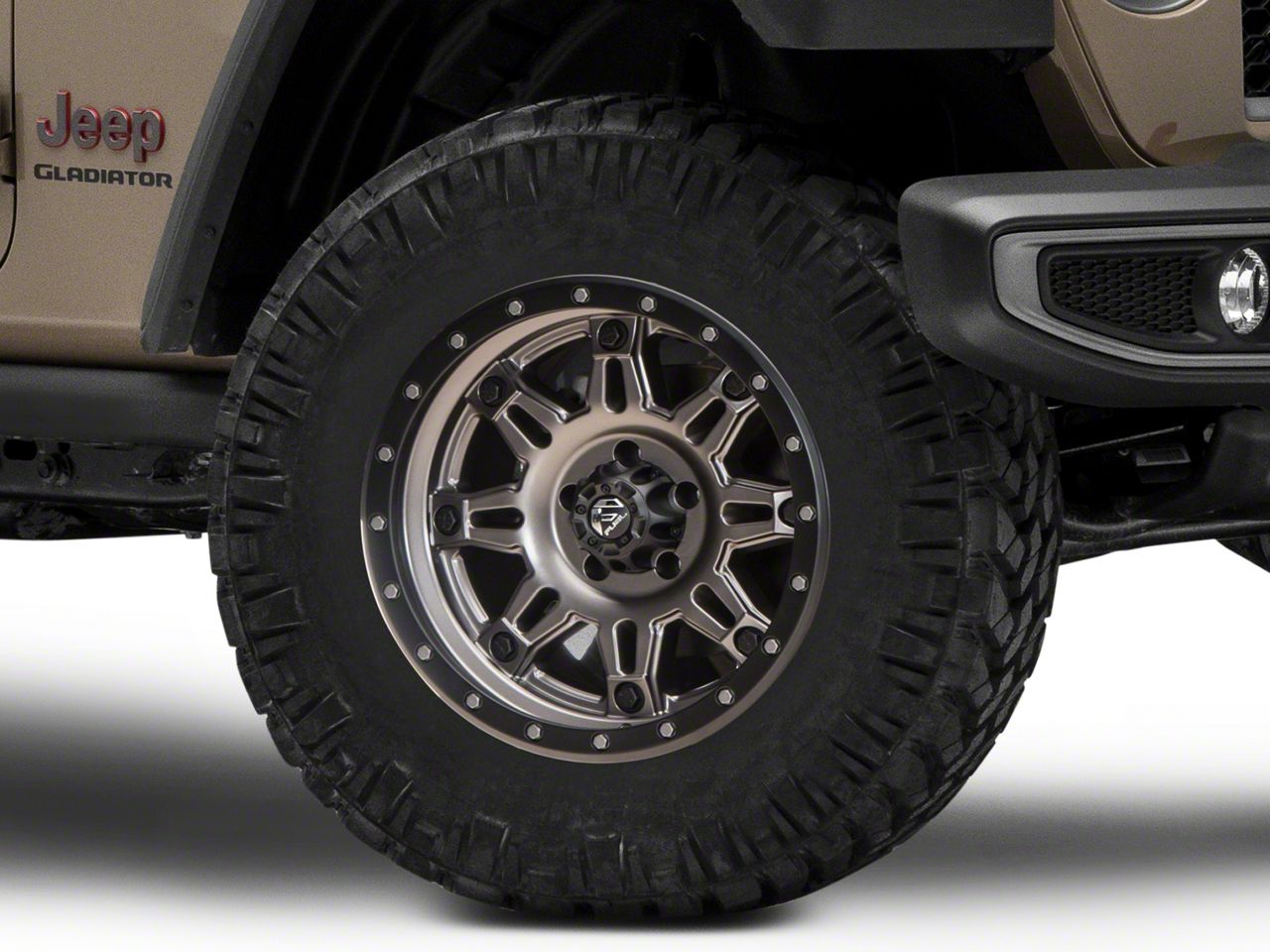 Fuel Wheels Jeep Gladiator Hostage III Gunmetal and Black Wheel; 18x9 ...
