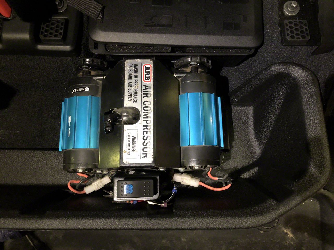 M.O.R.E. Jeep Gladiator ARB Dual Compressor Bracket; Black ARBJT-Black ...