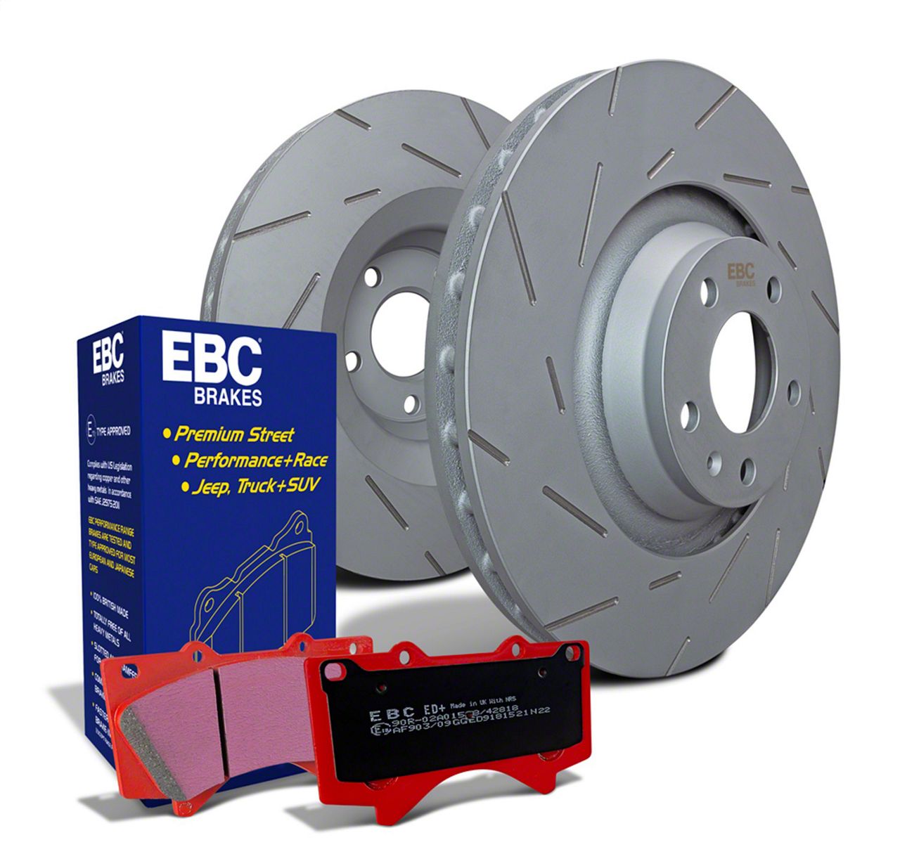 EBC Brakes Jeep Grand Cherokee Stage 15 Orangestuff Brake Rotor and Pad ...