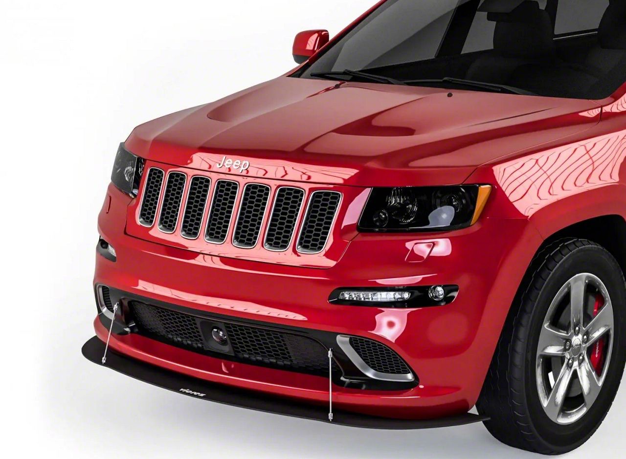 Jeep Grand Cherokee VZ Front Bumper Lip Splitter; Gloss Black Vinyl (12 ...